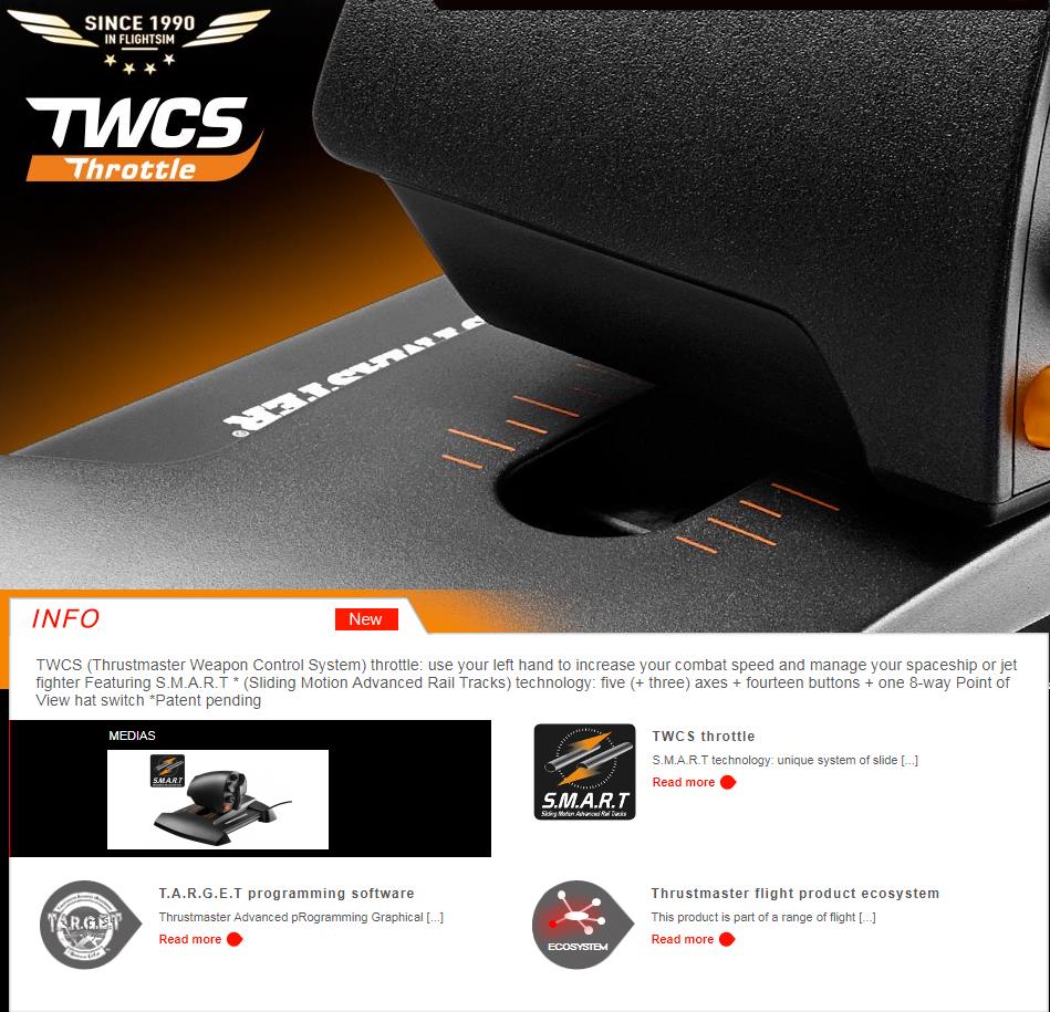 Thrustmaster TWCS Throttle for PC - Umart.com.au