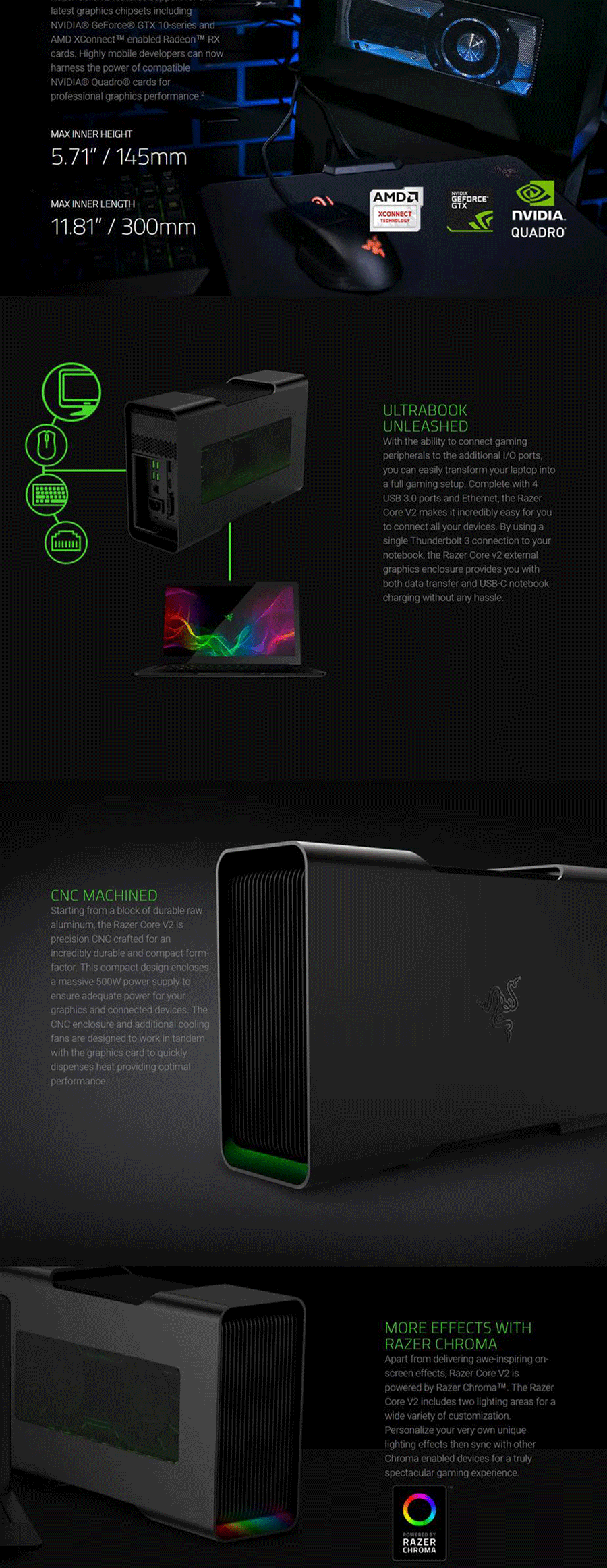 Razer Core X External Graphics Enclosure (RC21-01160100-R3B1) - Umart ...