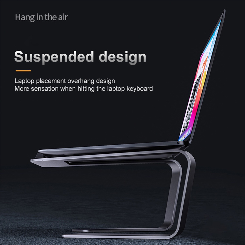 Laptop Stand Ergonomic Notebook Stand Aluminum alloy Laptop Mount No ...