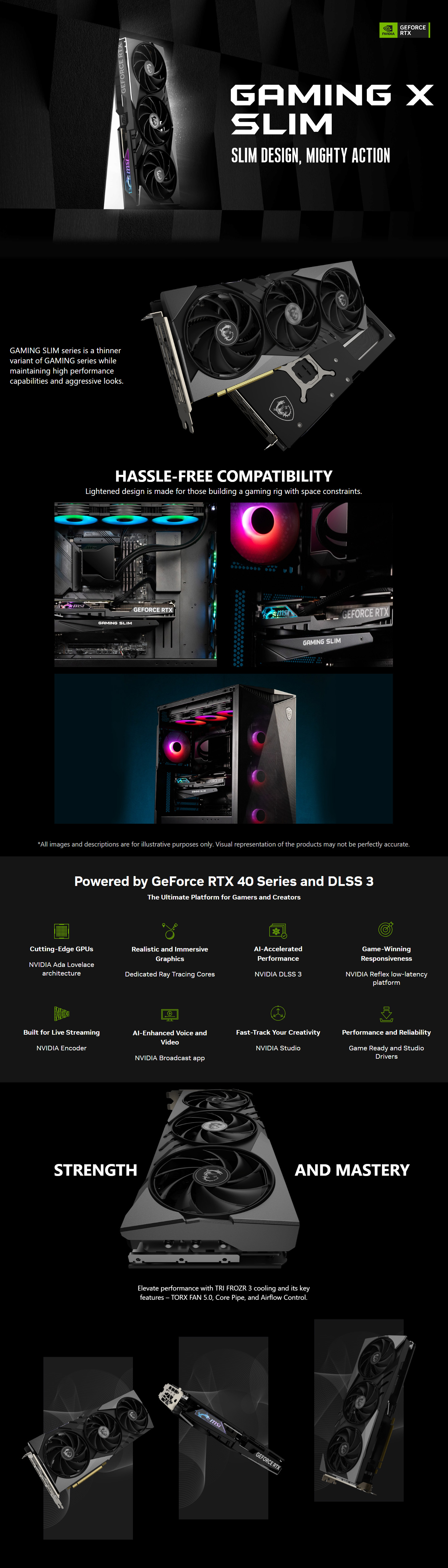 MSI GeForce RTX 4070 Gaming X Slim 12G Graphics Card (GeForce RTX 4070 ...