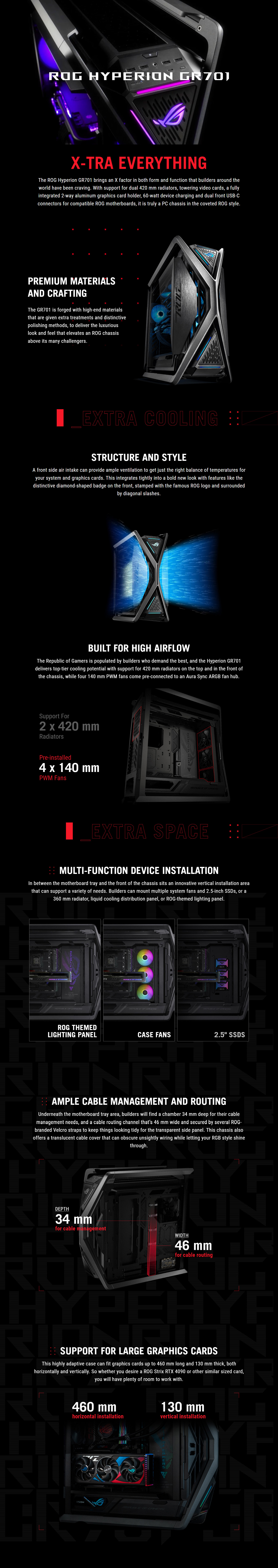 ASUS GR701 ROG Hyperion White Edition E-ATX Case (GR701 ROG HYPERION ...