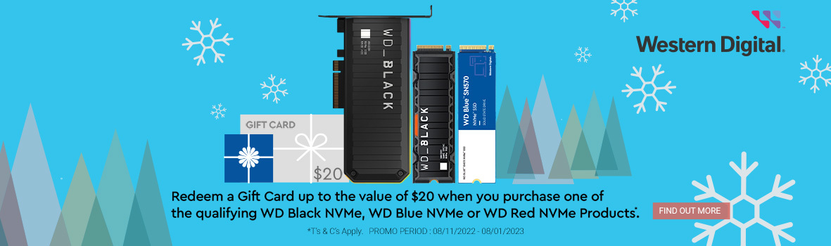 Western Digital Promotion Redeem a Gift Card up to the value of $75