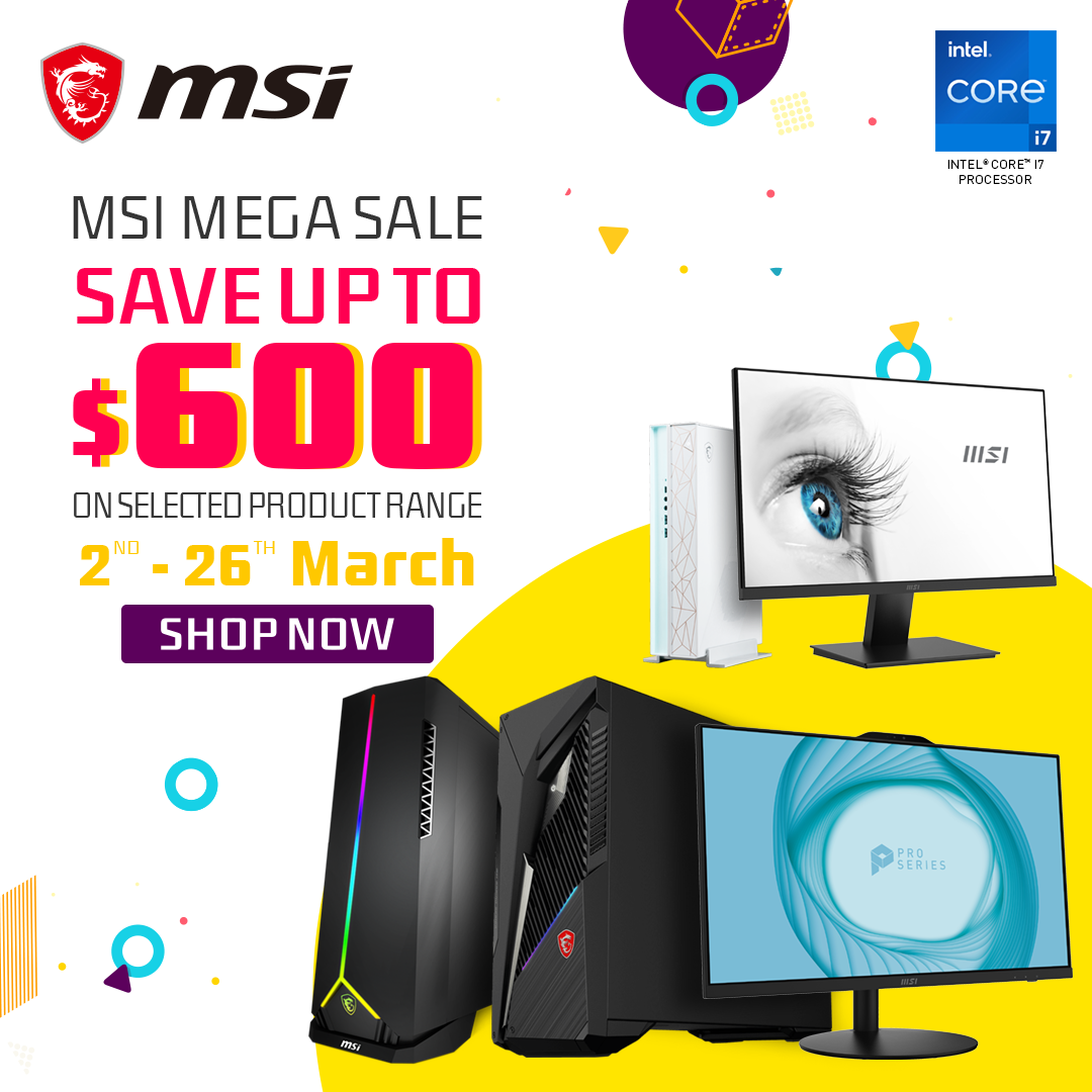 Save Up to $600 with MSI Mega Sale on Selected Product Range