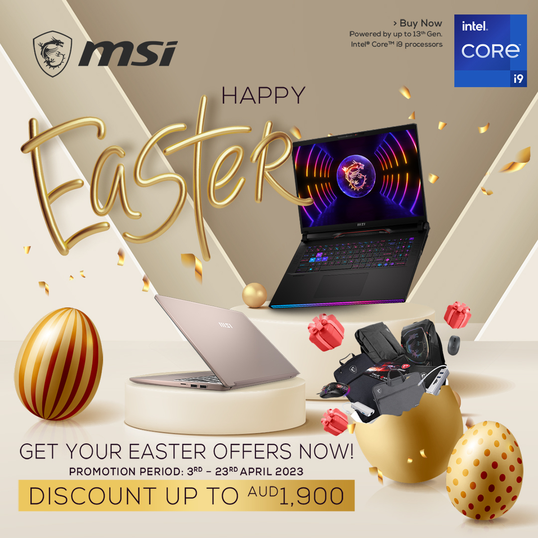 MSI Laptops - Get Your Easter Offers Now!