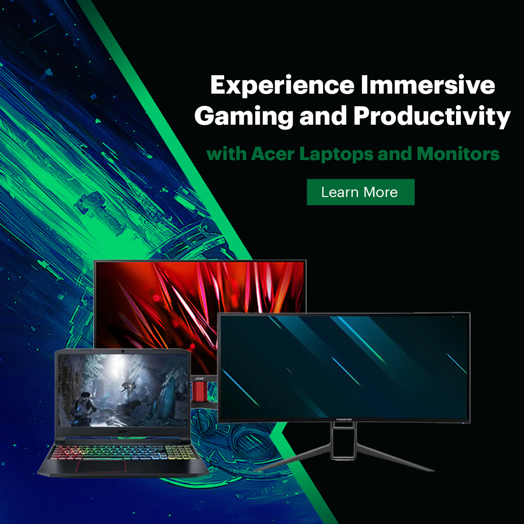 Experience Immersive Gaming and Productivity with Acer Laptops and Monitors
