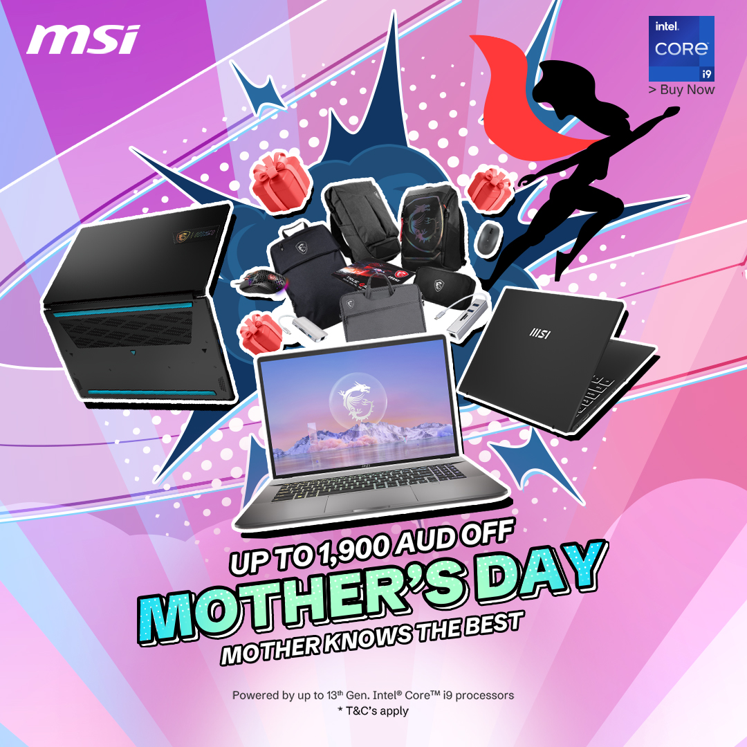 Up to $1900 OFF - MSI Laptops Mother's Day Sale