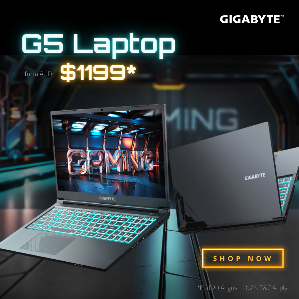 Save up to $1199 for Gigabyte G5 Laptops