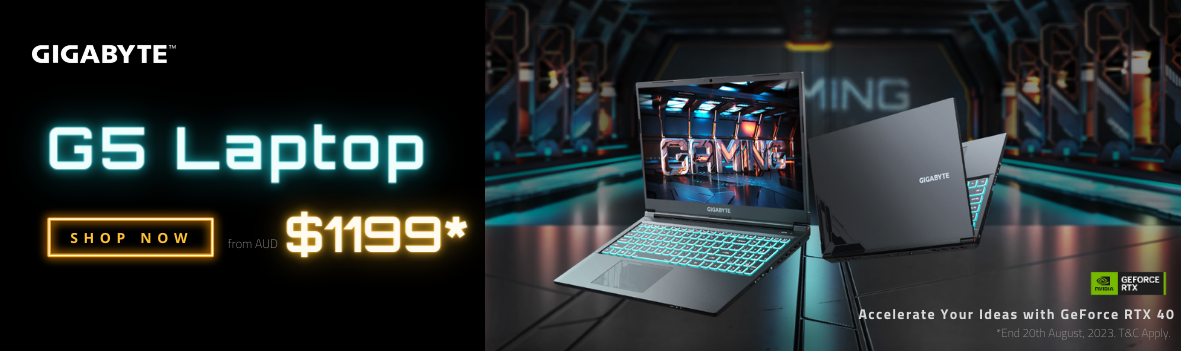 Save up to $1199 for Gigabyte G5 Laptops