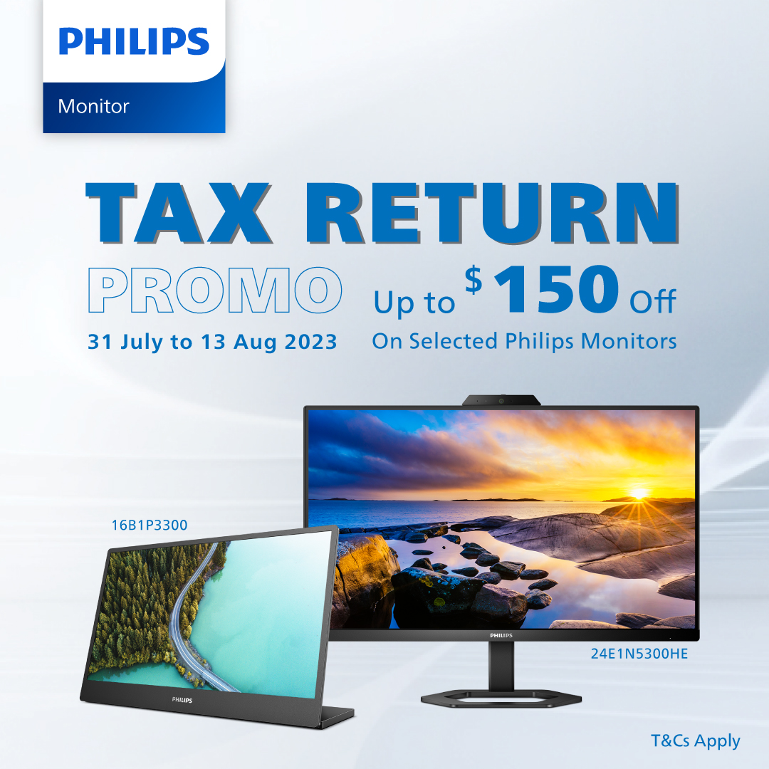 Get More from Your Tax Refund - Buy a Philips Monitor