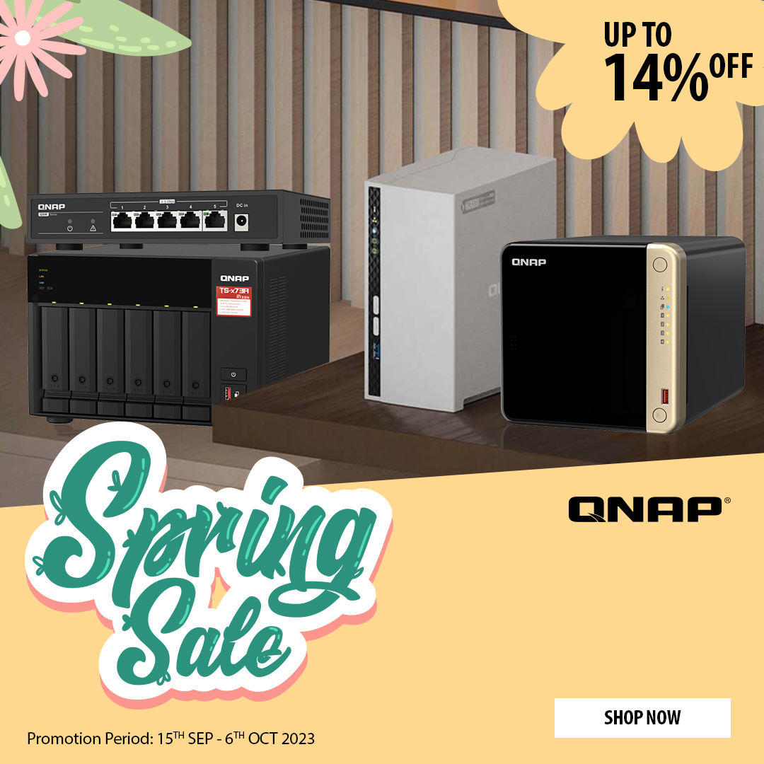QNAP Spring Promo - Up to 14% Off Networking & Storage Solutions