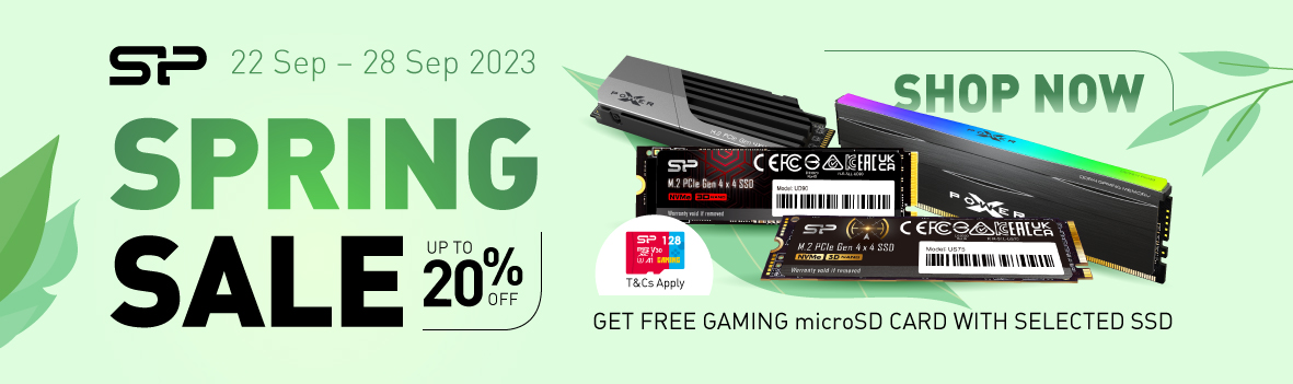 Silicon Power Spring Sale: Up to 20% OFF on SSDs + Bundle Gift!