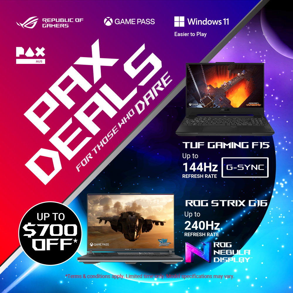 Asus Laptops PAX Special - Up to $700 OFF
