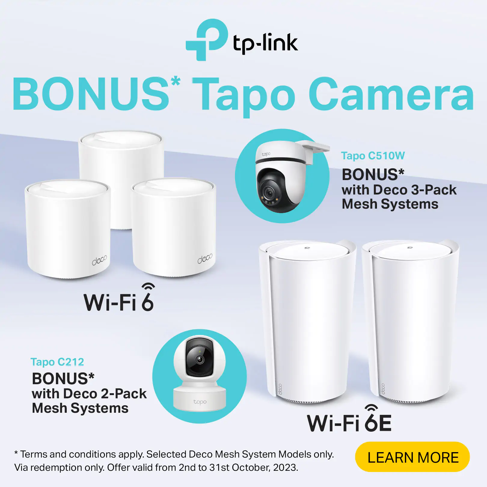 Bonus Camera with Selected TP-Link Deco Products