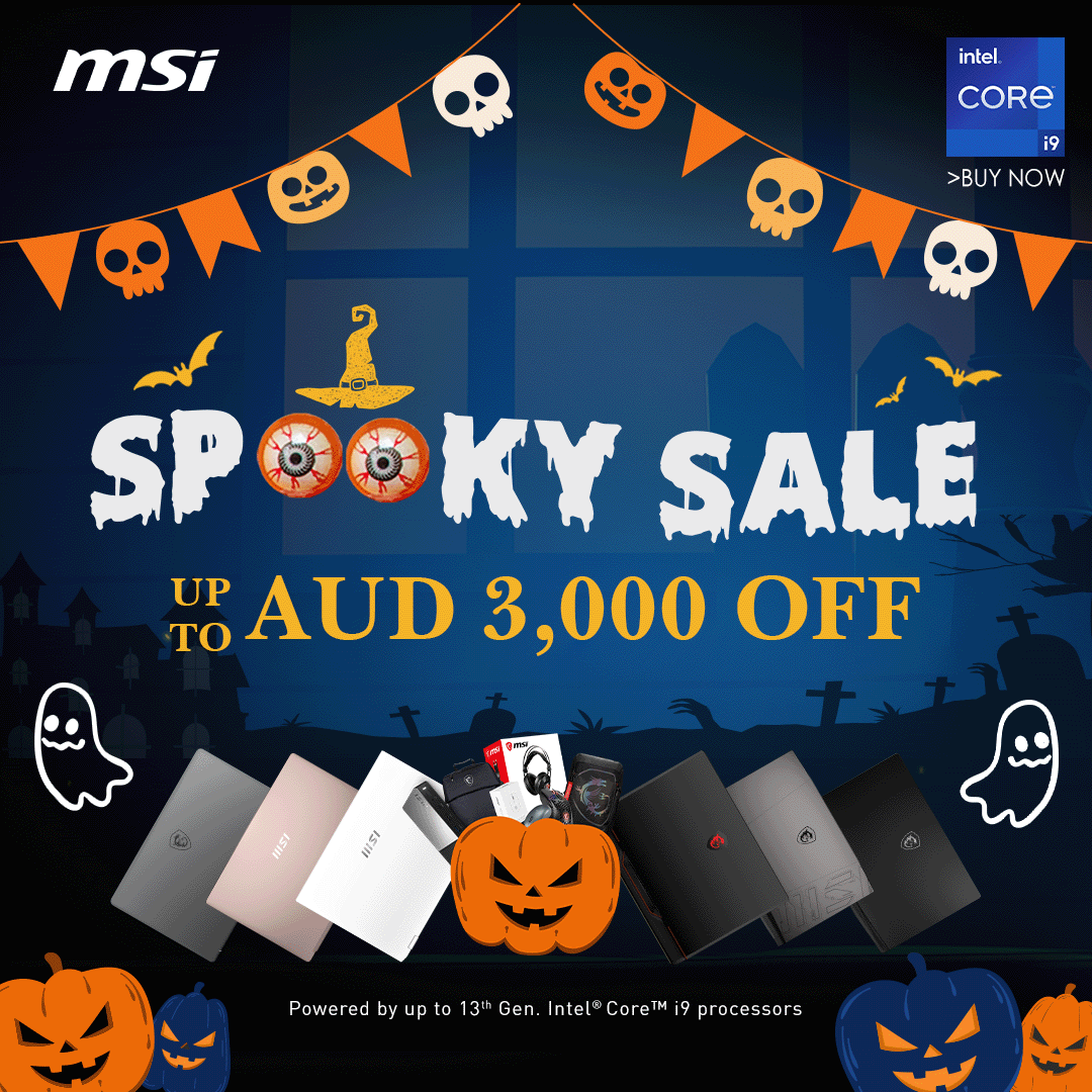 MSI Spooky Sale Promotion - Up to AUD 3000 OFF