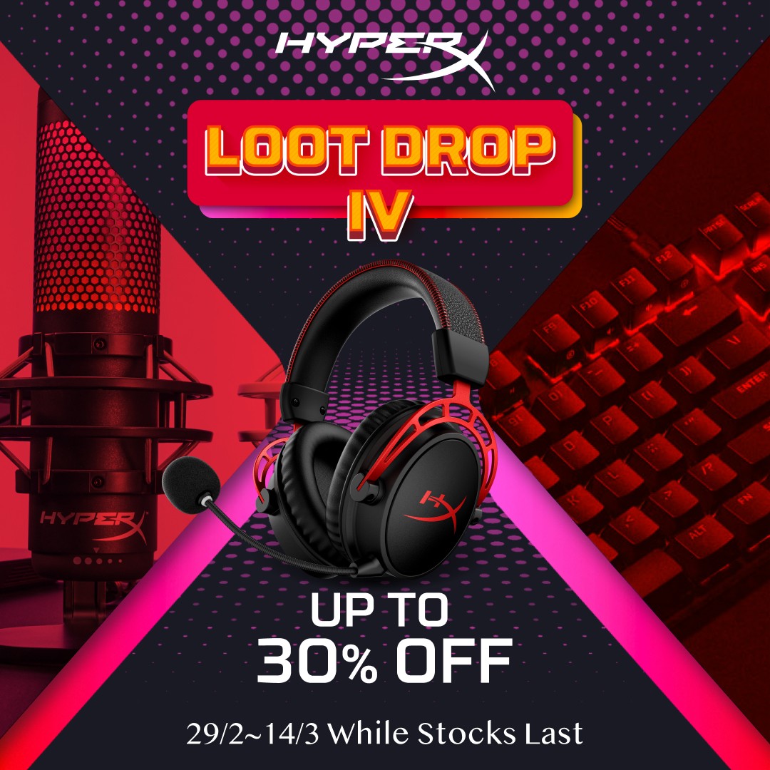HyperX Loot Promo - Save Up to 30% OFF