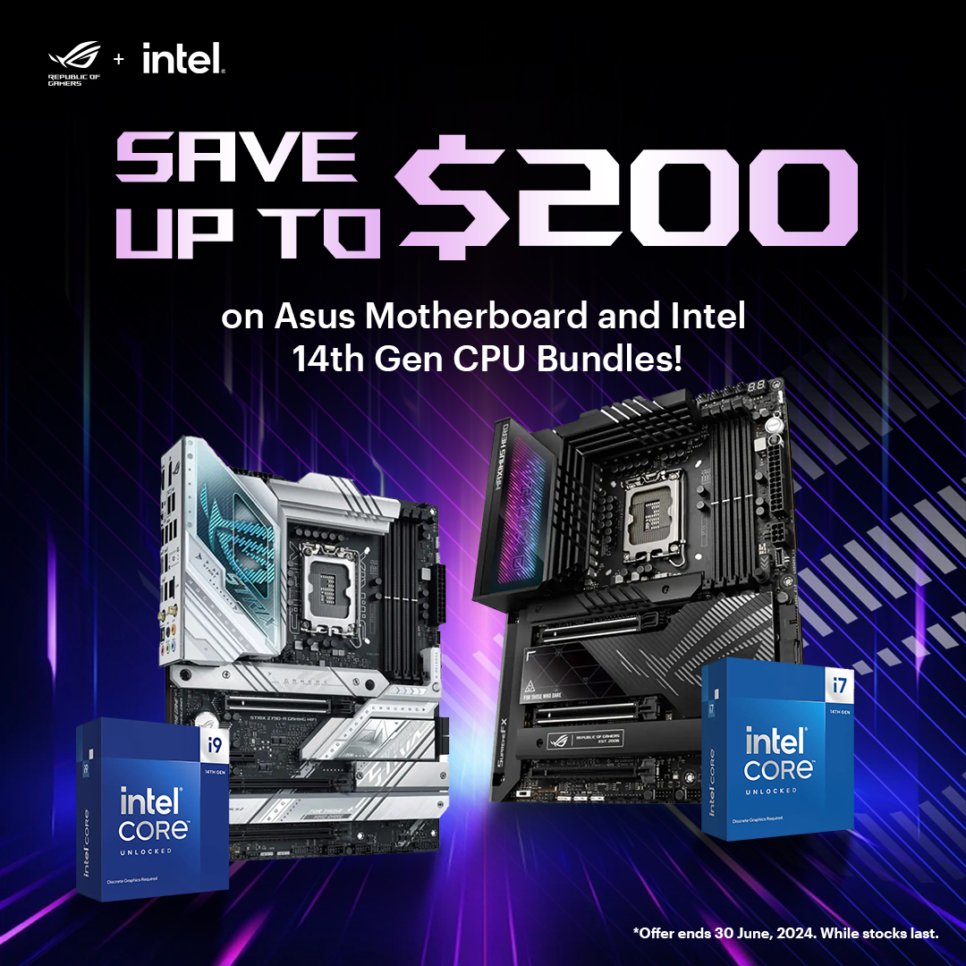 Save Up to $200 on Asus Motherboard and Intel 14th Gen CPU Bundles!