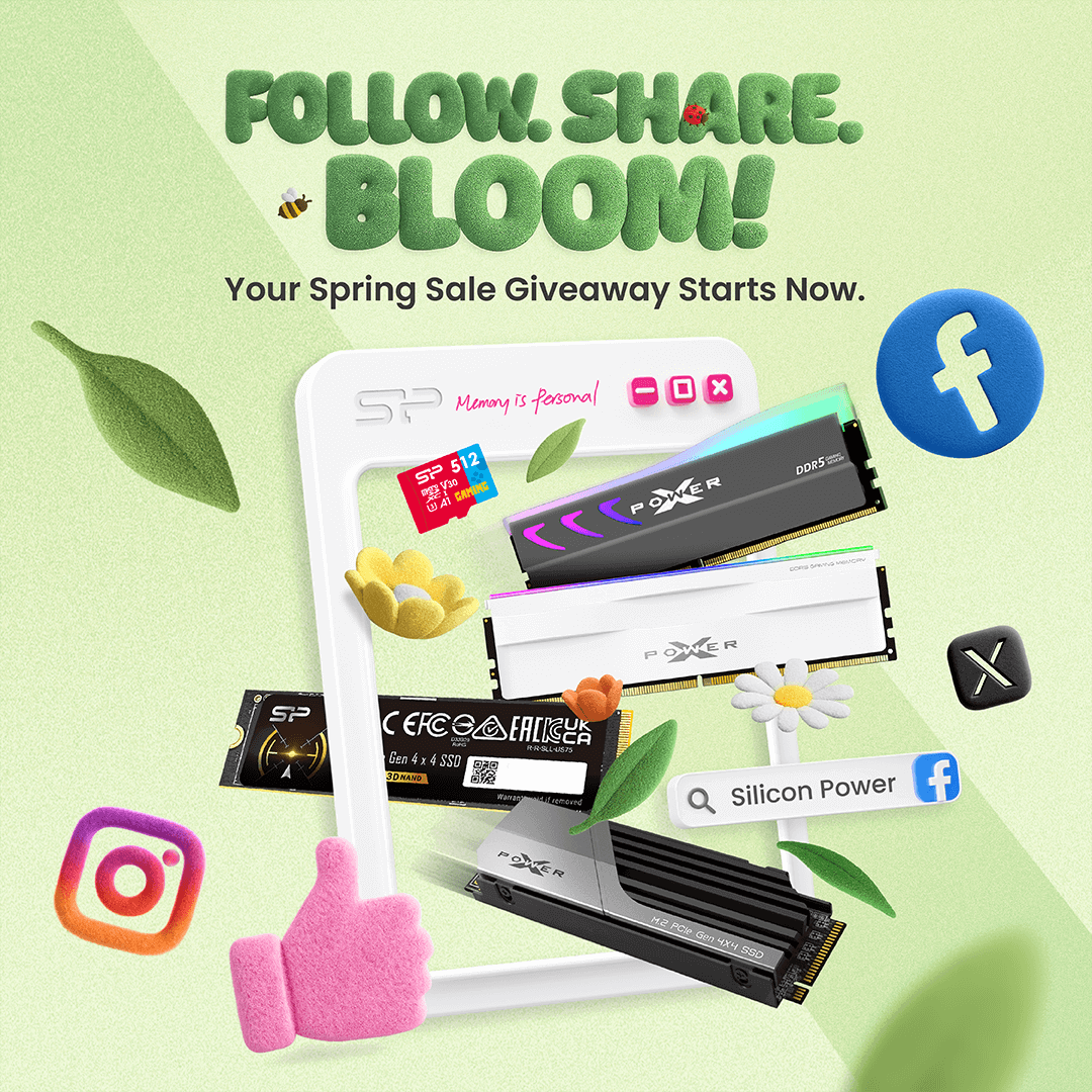 Silicon Power Spring Sale 2025 Giveaway – Follow, Share & Win SSD Prizes
