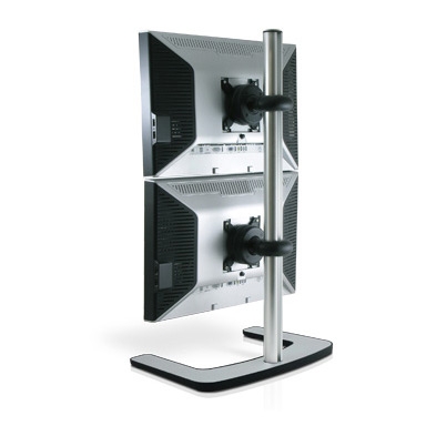 Visidec Freestanding Vertical Double LCD Mount - Umart.com.au