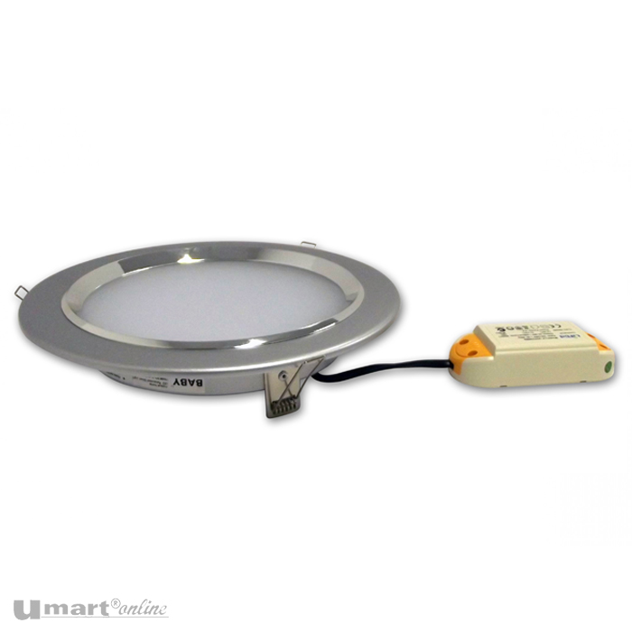 LED Recessed Down Light 4000K 12W 8inch (Sliver) - Umart.com.au