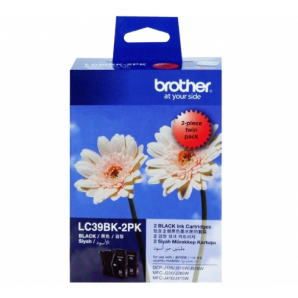 Brother Black Ink Cartridge - 2 Pack (LC39BK2PK) - Umart.com.au