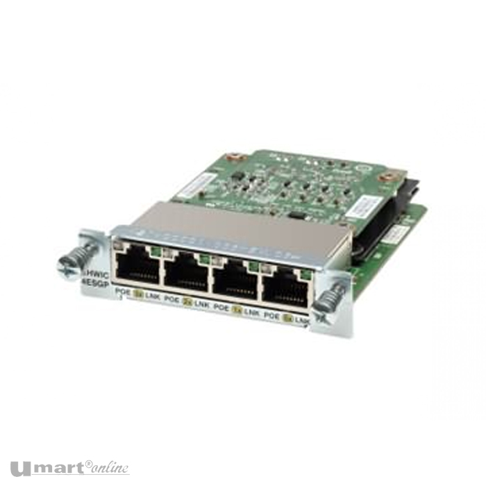 Cisco Four port 10/100/1000 Ethernet switch interface card - Umart.com.au