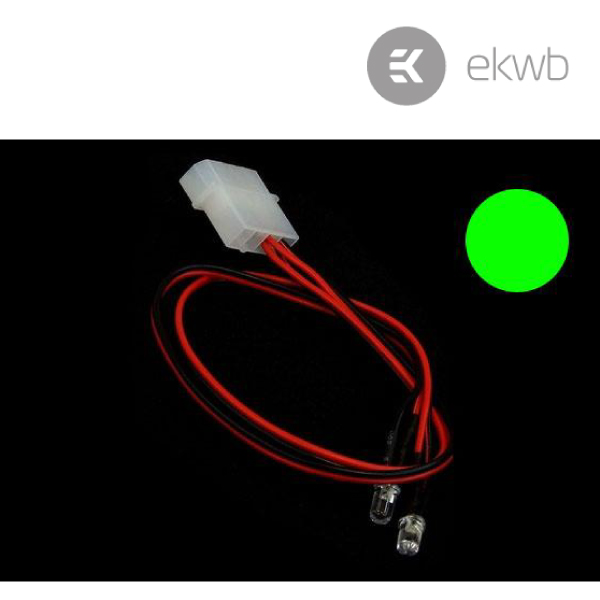 EK Twin 3mm LED Kit - Green - Umart.com.au
