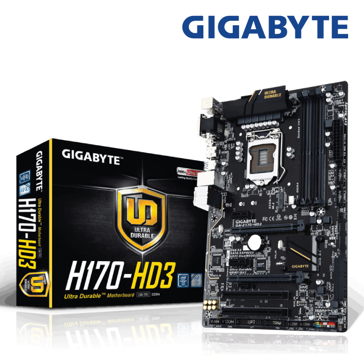 Gigabyte H170-HD3 LGA 1151 Motherboard - Umart.com.au Gigabyte H170-HD3 LGA 1151 Motherboard - Umart.com.au