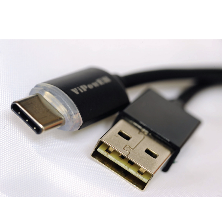 Vipower Reversible Type-C USB Data/Charging cable w/LED status lights ...