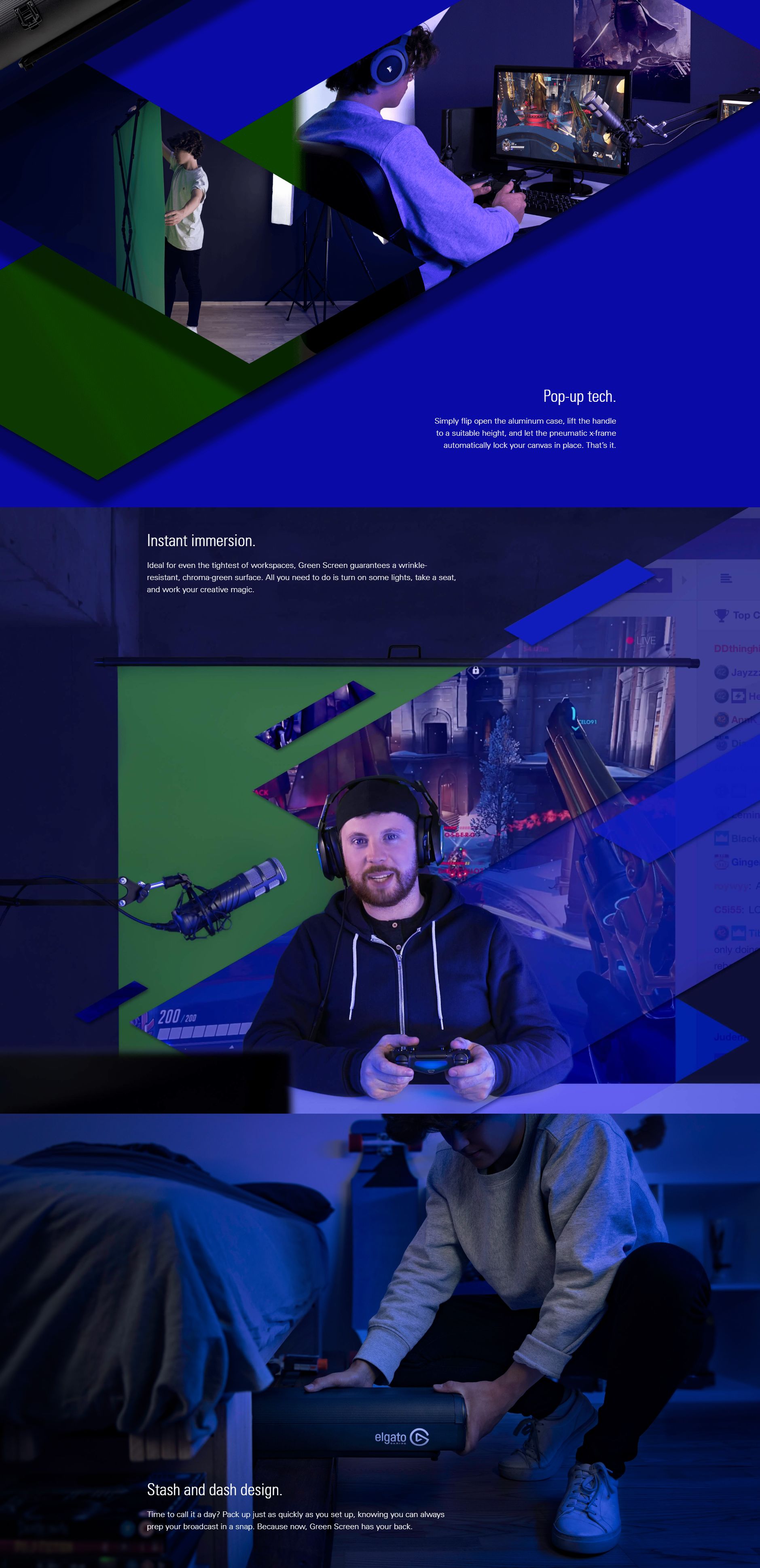 Elgato Collapsible Green Screen - Umart.com.au