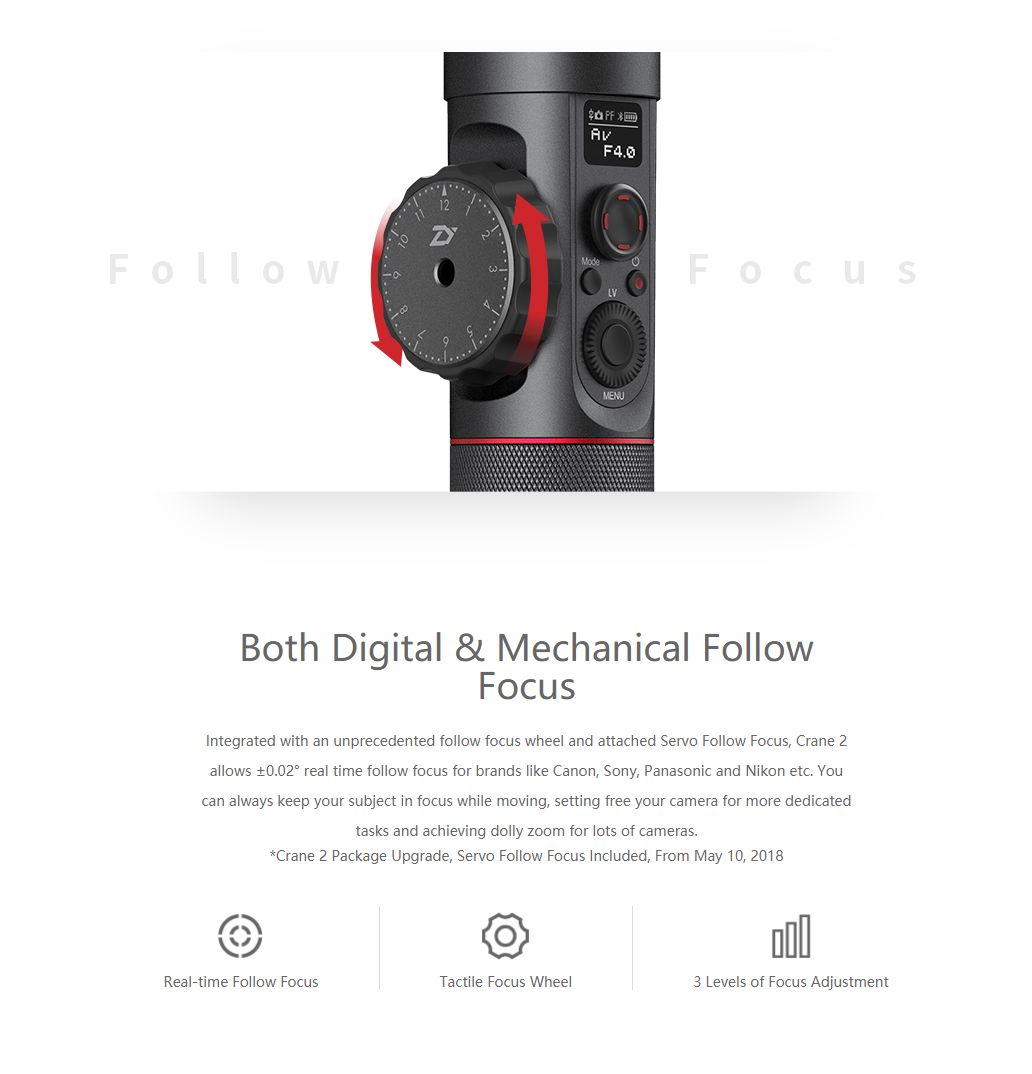 Zhiyun-Tech Crane 2 Mechanical Follow Focus Motor - Umart.com.au