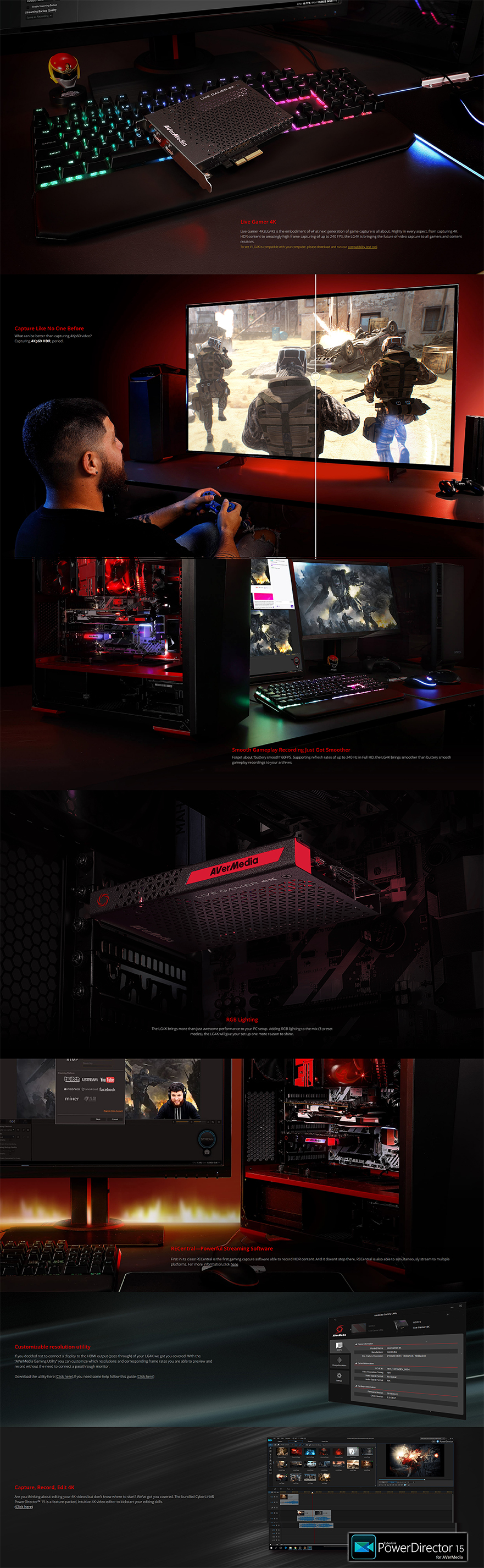 AVerMedia GC573 Live Gamer Ultra 4K RGB PCIe Capture Card - Umart.com.au