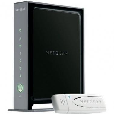 Netgear WNB2100(WNR2000 WN111) Wireless N Router and USB Adapter Kit ...