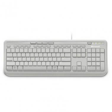 Microsoft Wired Keyboard 600 White - Umart.com.au