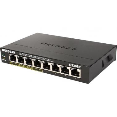 Netgear GS308P-100AUS 8-Port Gigabit SOHO Unmanaged Switch With 4-Port ...