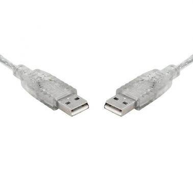 USB Cable 1M Type A to A M/M Transparent (UC-2001AA) - Umart.com.au