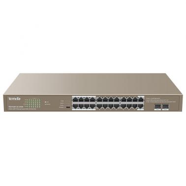 Tenda 24 Port Gigabit + 2 SFP Unmanaged Ethernet Switch with 24-Port ...