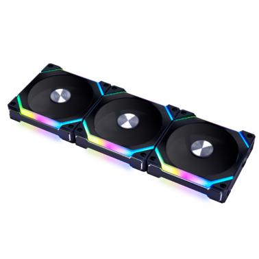 Lian Li UNI 120mm RGB Fan Black with Controller - 3 Pack - Umart.com.au