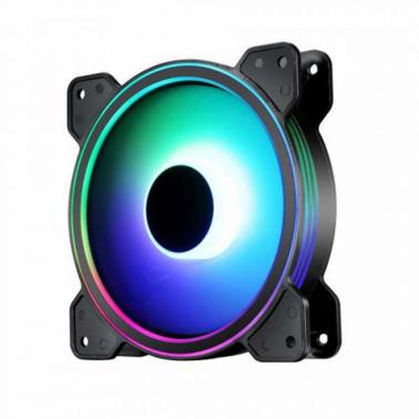 Rotanium OI02-A Dual Ring 120mm ARGB Case Fan - Umart.com.au