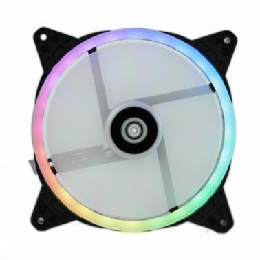 Rotanium 140mm Dual Ring Molex LED Case Fan - Rainbow - Umart.com.au