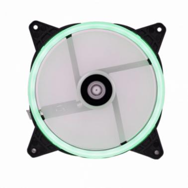 Rotanium 4Pin PWM 140mm Dual Ring LED Case Fan - Green - Umart.com.au