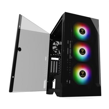 Gamdias Talos E2 ELITE Tempered Glass ARGB Fans Mid Tower Gaming ATX ...