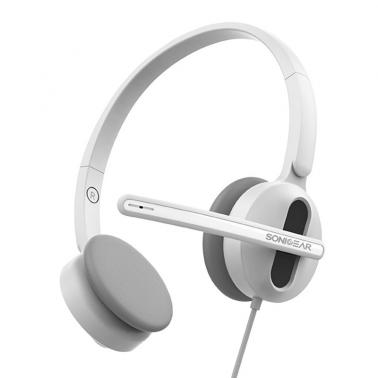 Sonicgear Xenon 3 White 3.5mm Headset with Microphone - Umart.com.au