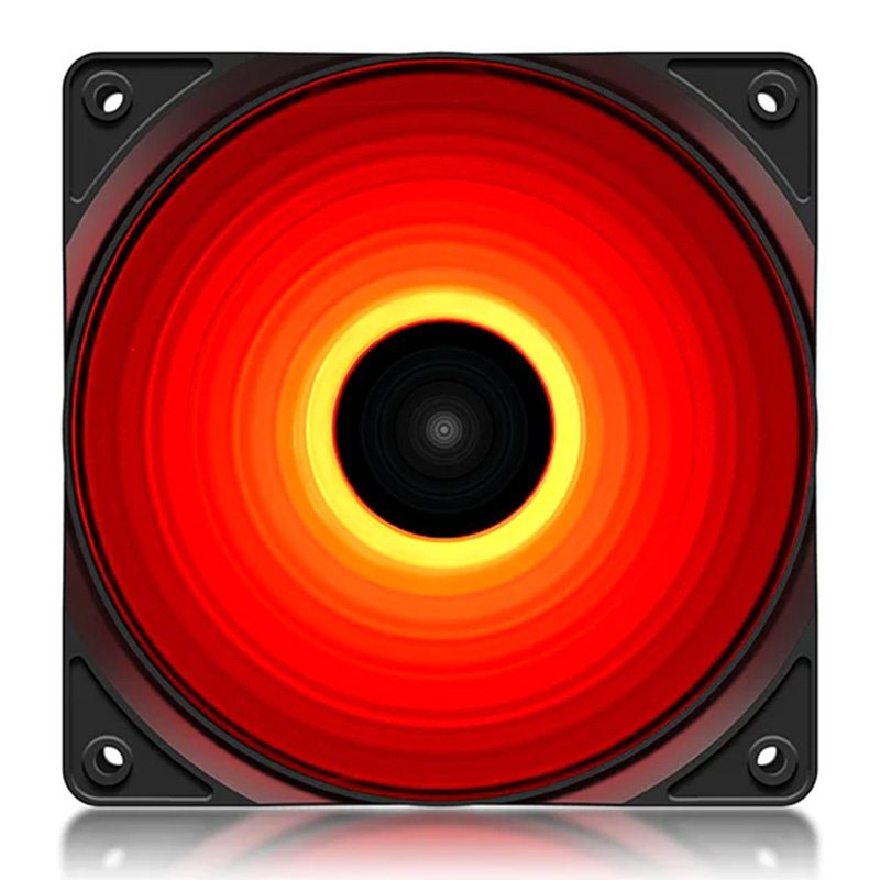 Deepcool RF120R Red LED 120mm High Brightness Case Fan (DP-FLED-RF120 ...