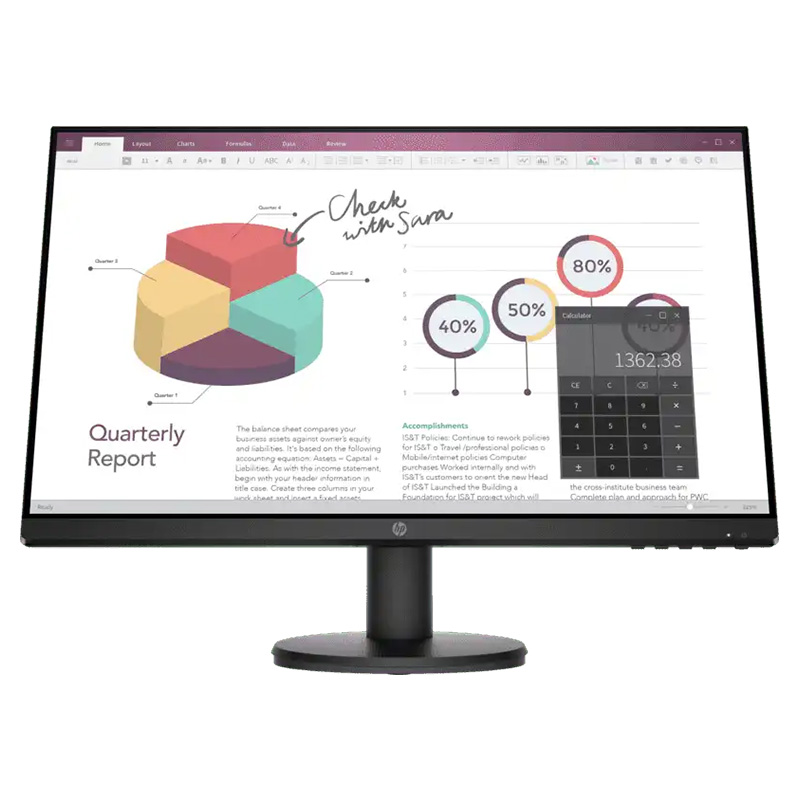 HP P24v G4 23.8in FHD IPS Monitor (9TT78AA) - Umart.com.au