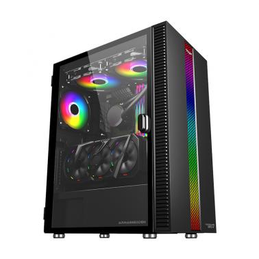 Armaggeddon TESSARAXX Apex 7 RGB Strip Tempered Glass Gaming ATX Case ...