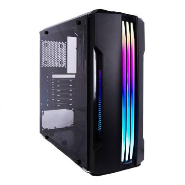 Armaggeddon TRON III RGB Strip Mid Tower ATX Gaming Case - Black (TRON ...