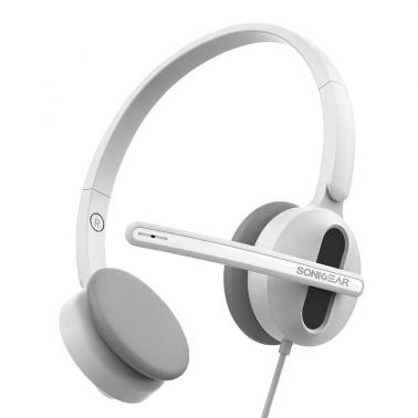 SONICGEAR Xenon 3U White USB Type A and C Headset with Microphone ...