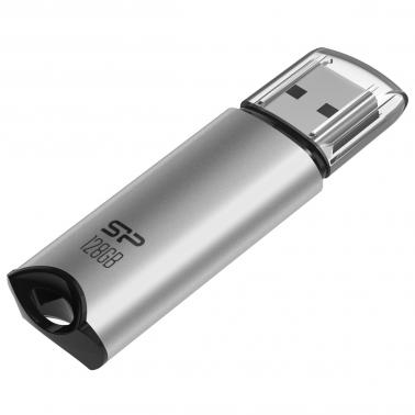 Silicon Power 128GB Marvel M02 USB 3.0 Flash Drive - Silver - Umart.com.au