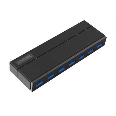 Unitek USB3.0 7 Port Hub with Power Adapter - Umart.com.au