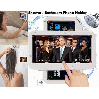 Phone Holder For Shower Waterproof Phone Stand Case Anti-Fog HD Touch ...